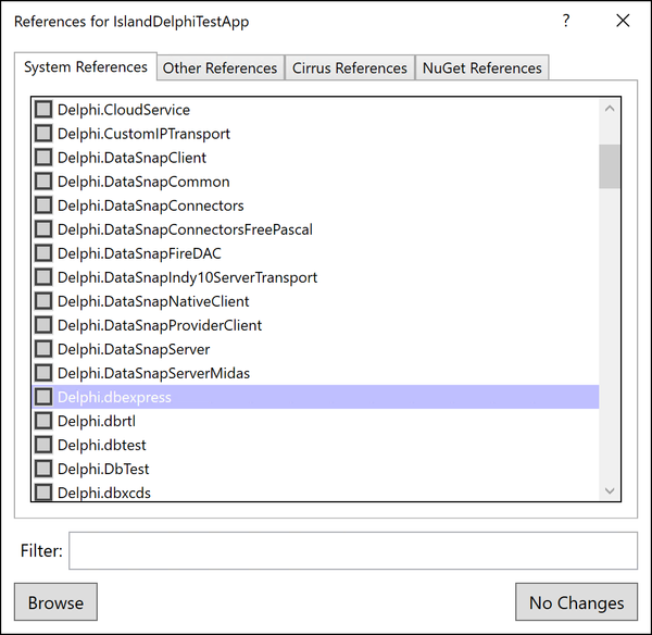 Island/Delphi: Using Delphi APIs from Elements
